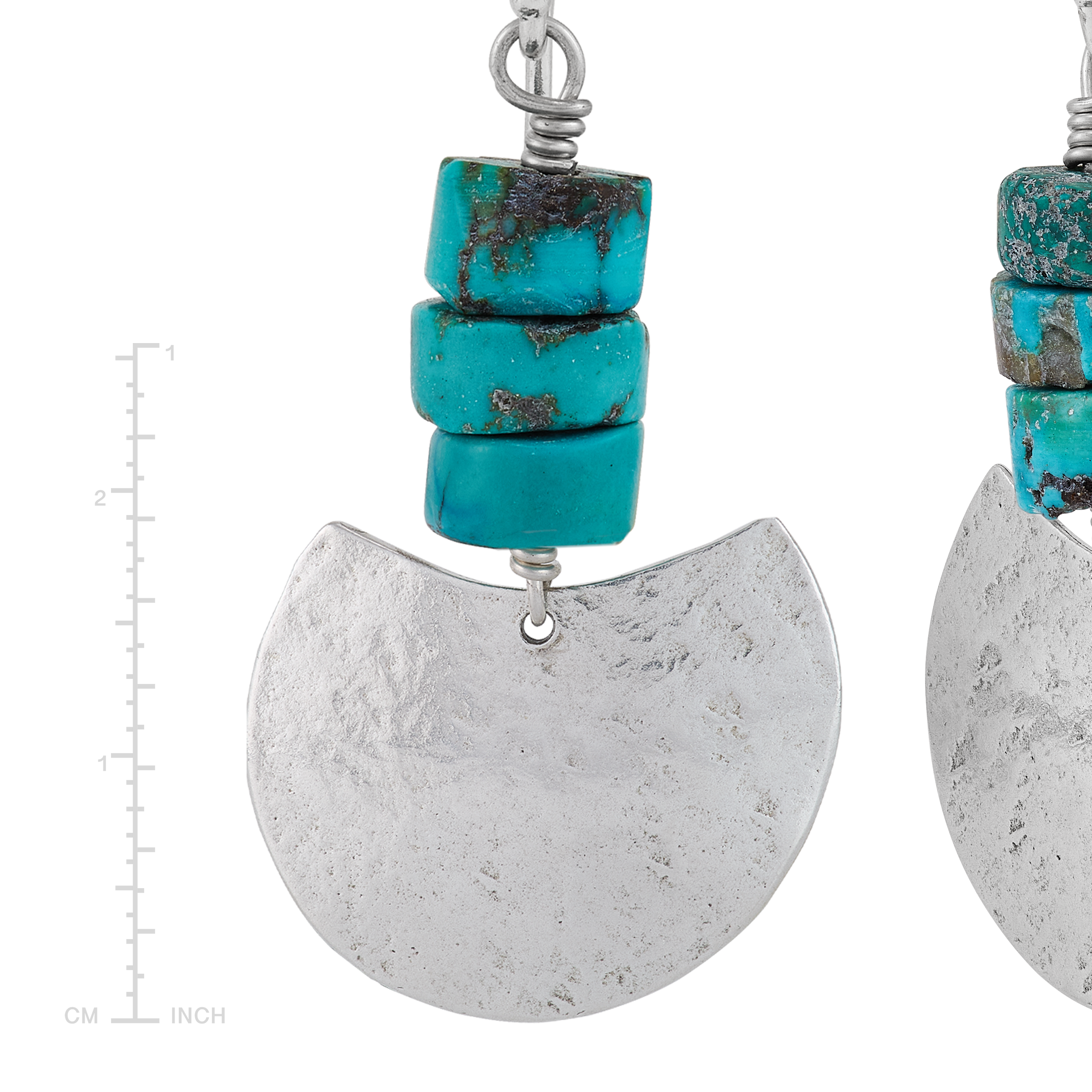 Silpada Deep and Direct Sterling Silver Turquoise Drop Earrings Silpada