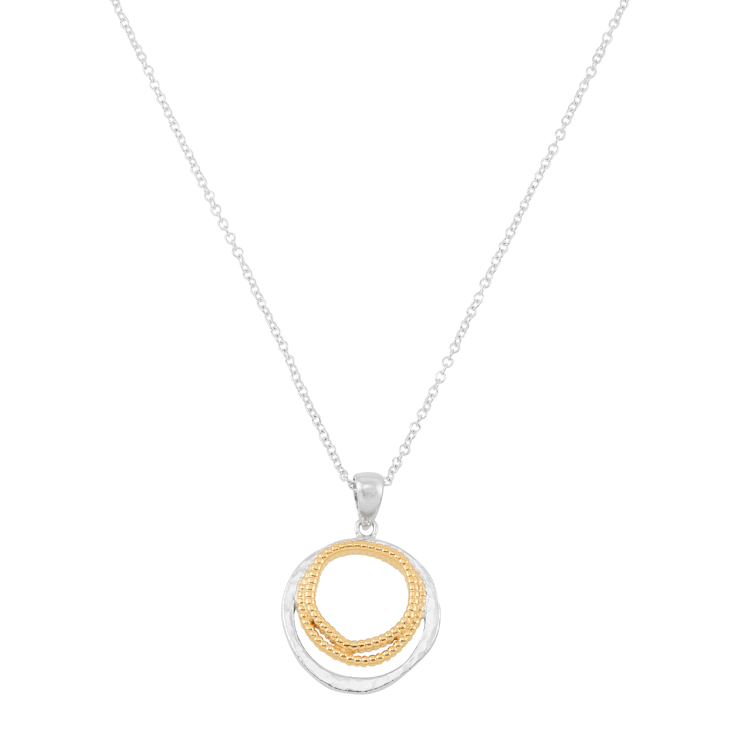 The Greatest Sterling Silver with 18K Yellow Gold Plating Pendant Necklace 18 Inches 2 Inches Silpada